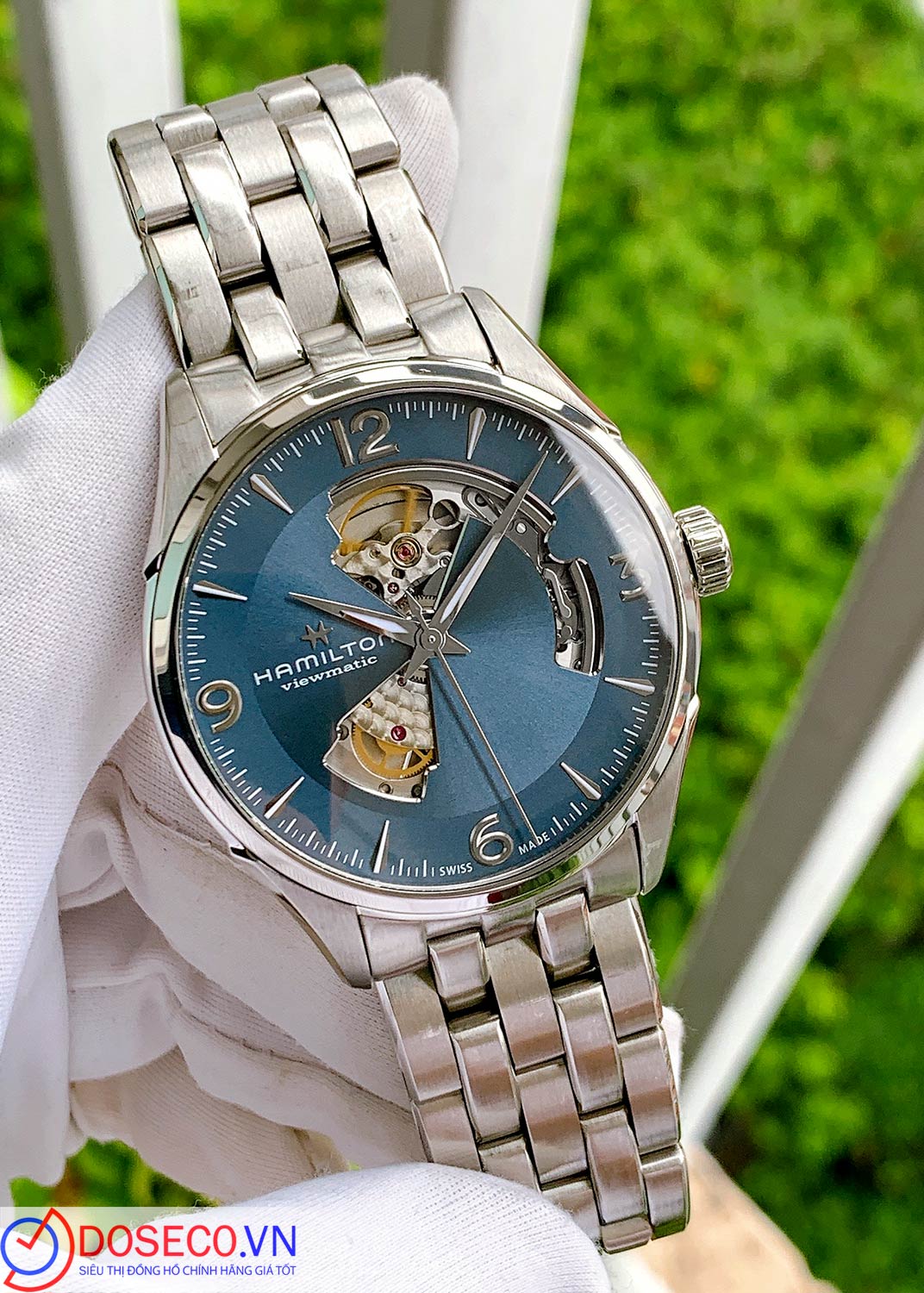 HAMILTON JAZZMASTER OPEN HEART H32705142 used